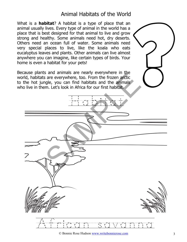Animal Habitats of the World-Learning About Science, Level 1 | Made By ...