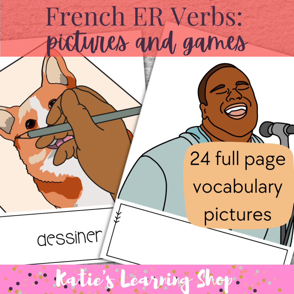 French ER Verbs Pictures + Games | Made By Teachers