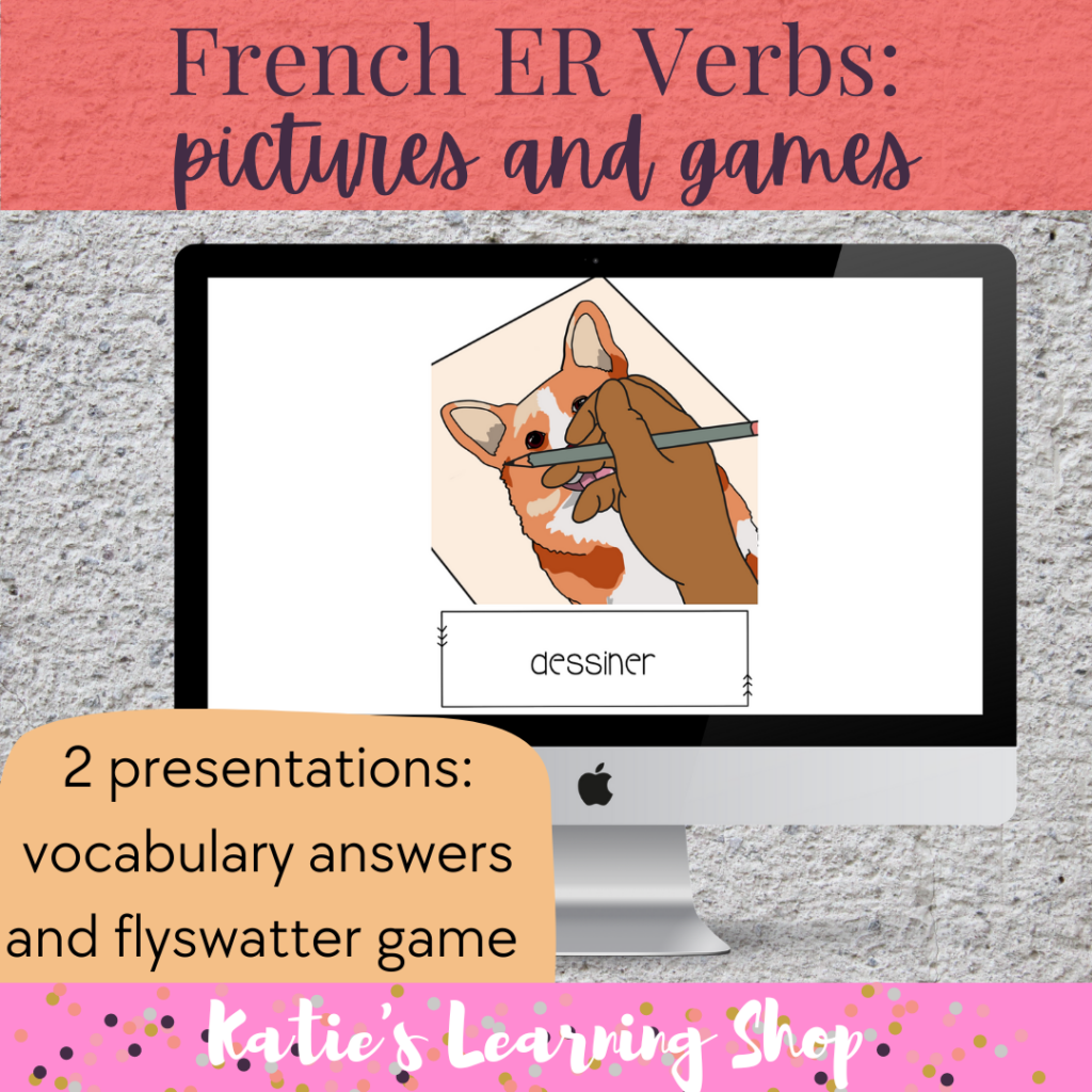 French ER Verbs Pictures + Games | Made By Teachers