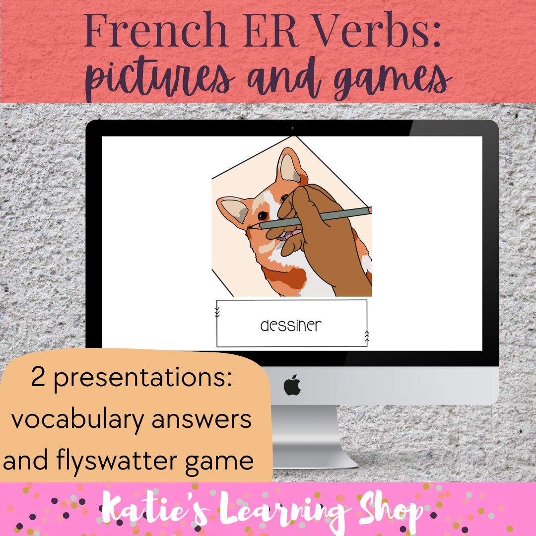 French ER Verbs Pictures + Games | Made By Teachers