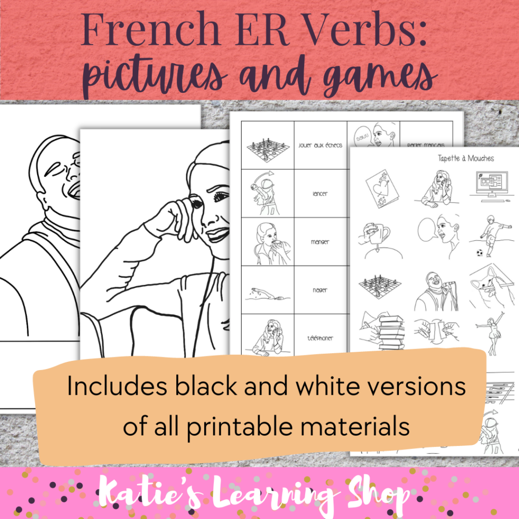 French ER Verbs Pictures + Games | Made By Teachers