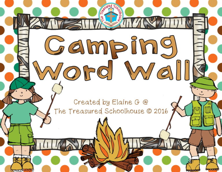 Camping Word Wall | Made By Teachers
