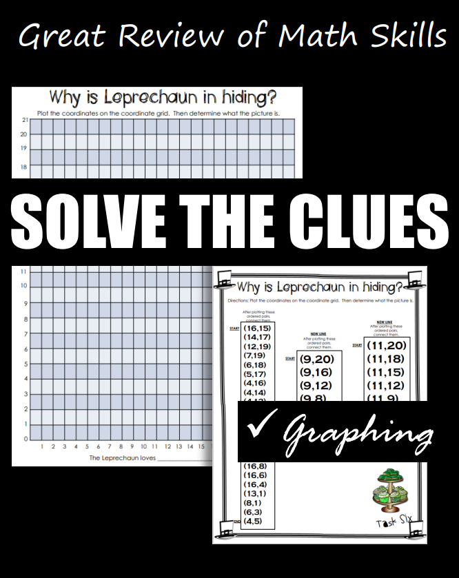St Patrick's Day Math Activity Middle School Digital & Print Catch ...