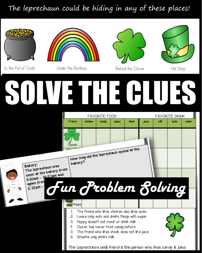 St Patrick's Day Math Activity Middle School Digital & Print Catch ...