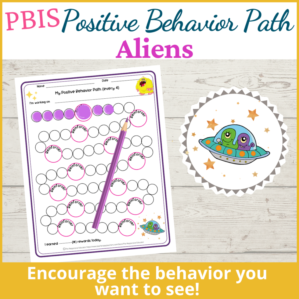 PBIS Positive Behavior Path- Aliens | Made By Teachers