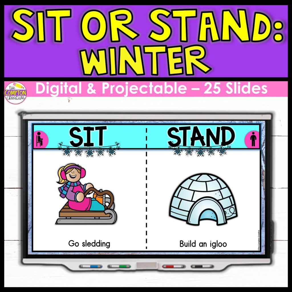 This or That Winter | Sit or Stand Game | Brain Break with Movement ...