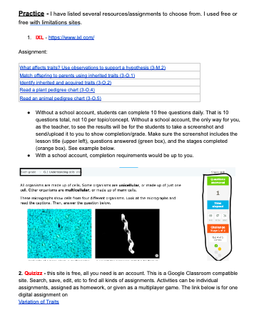 Complete Online Distance Learning Inherited Traits 3.LS3.1, 3-LS3-1 ...