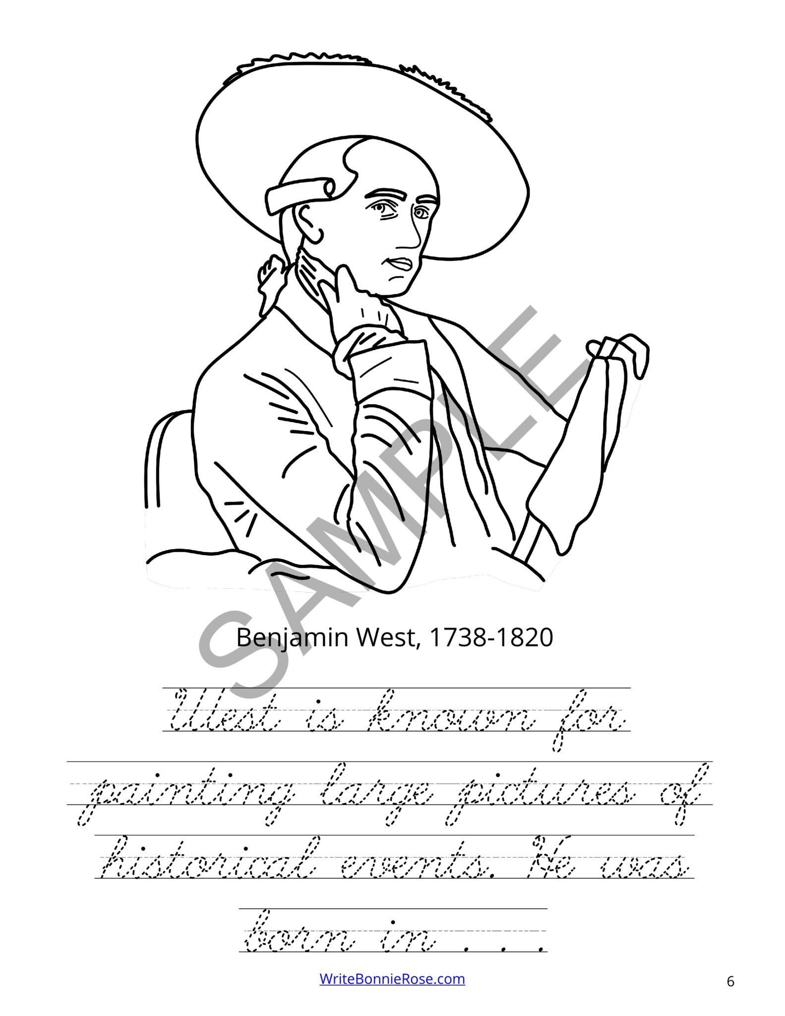 Famous American Artists & Their Paintings Coloring Book-Level C | Made ...