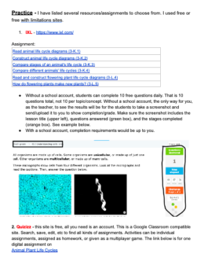 Complete Online Distance Learning Life Science Bundle 3rd Grade OAS ...