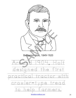 Famous Americans of the 1900s Coloring Book-Level B | Made By Teachers