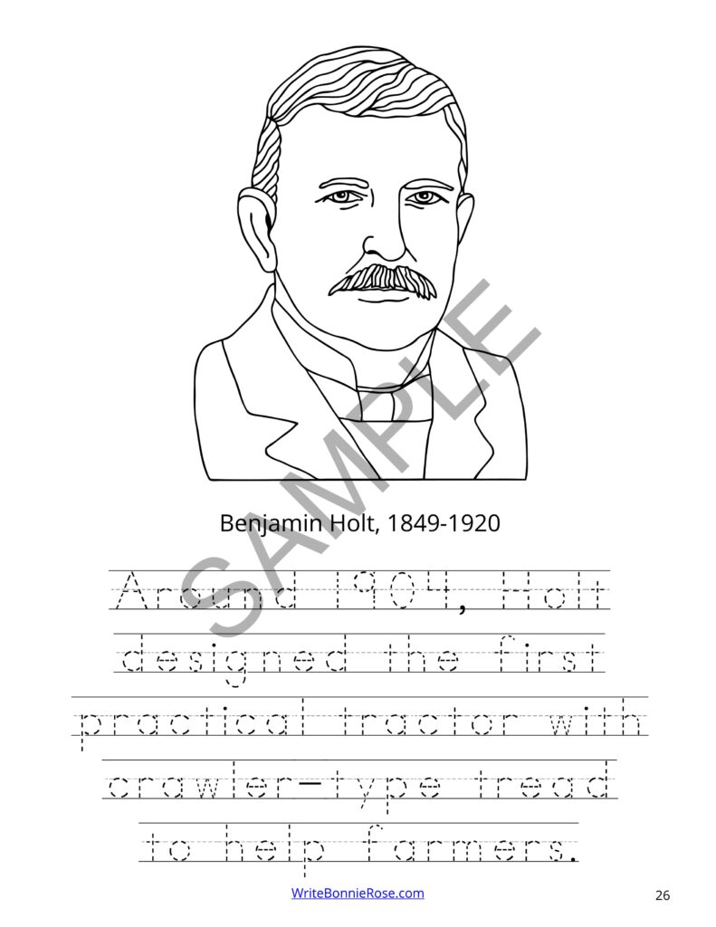 Famous Americans of the 1900s Coloring Book-Level B | Made By Teachers