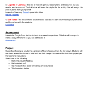 Complete Online Distance Learning Reduce Weather Impacts 3.ESS3.1, 3 ...