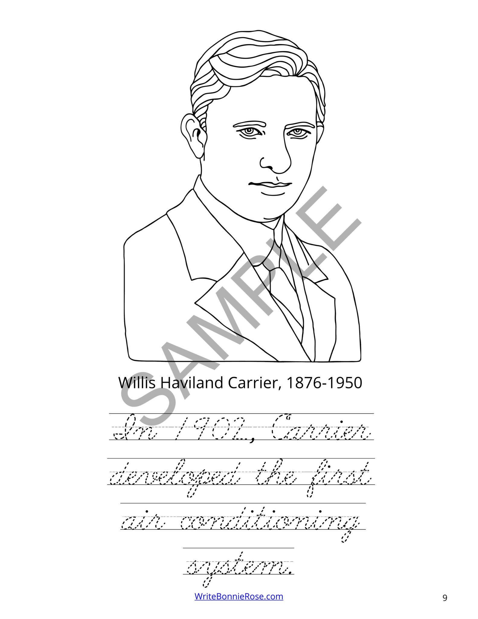 Famous Americans of the 1900s Coloring Book-Level C | Made By Teachers