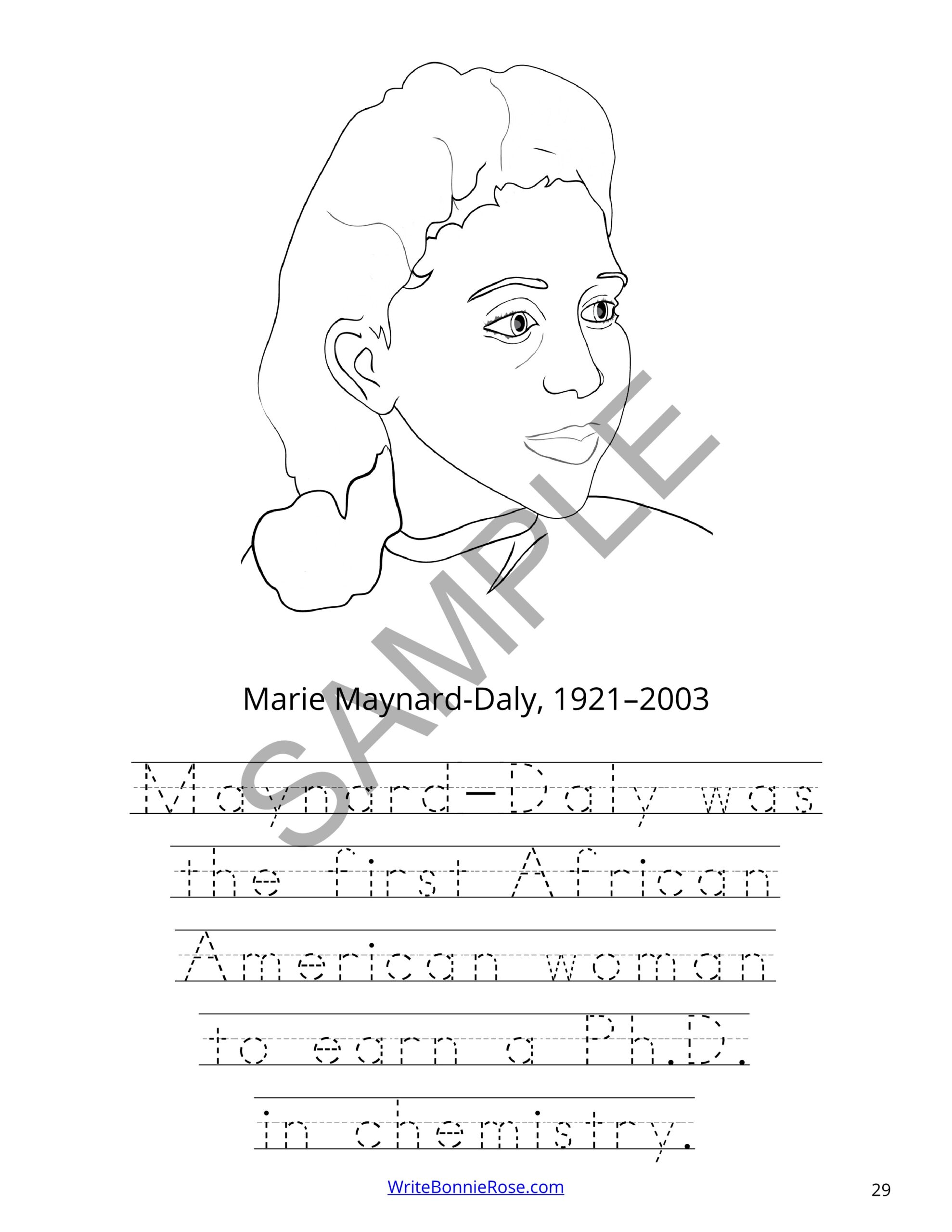 Famous Americans of the 1950s Coloring Book-Level B | Made By Teachers