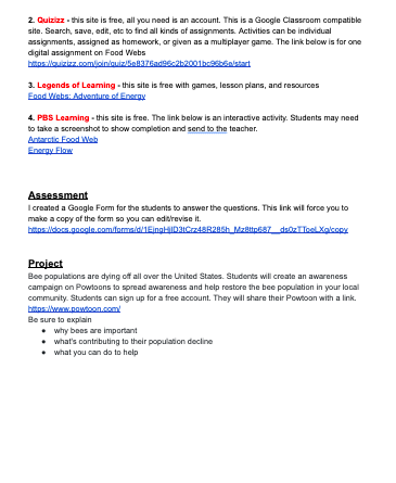 Complete Online Distance Learning Animal Energy 5.PS3.1, 5-PS3-1 | Made ...