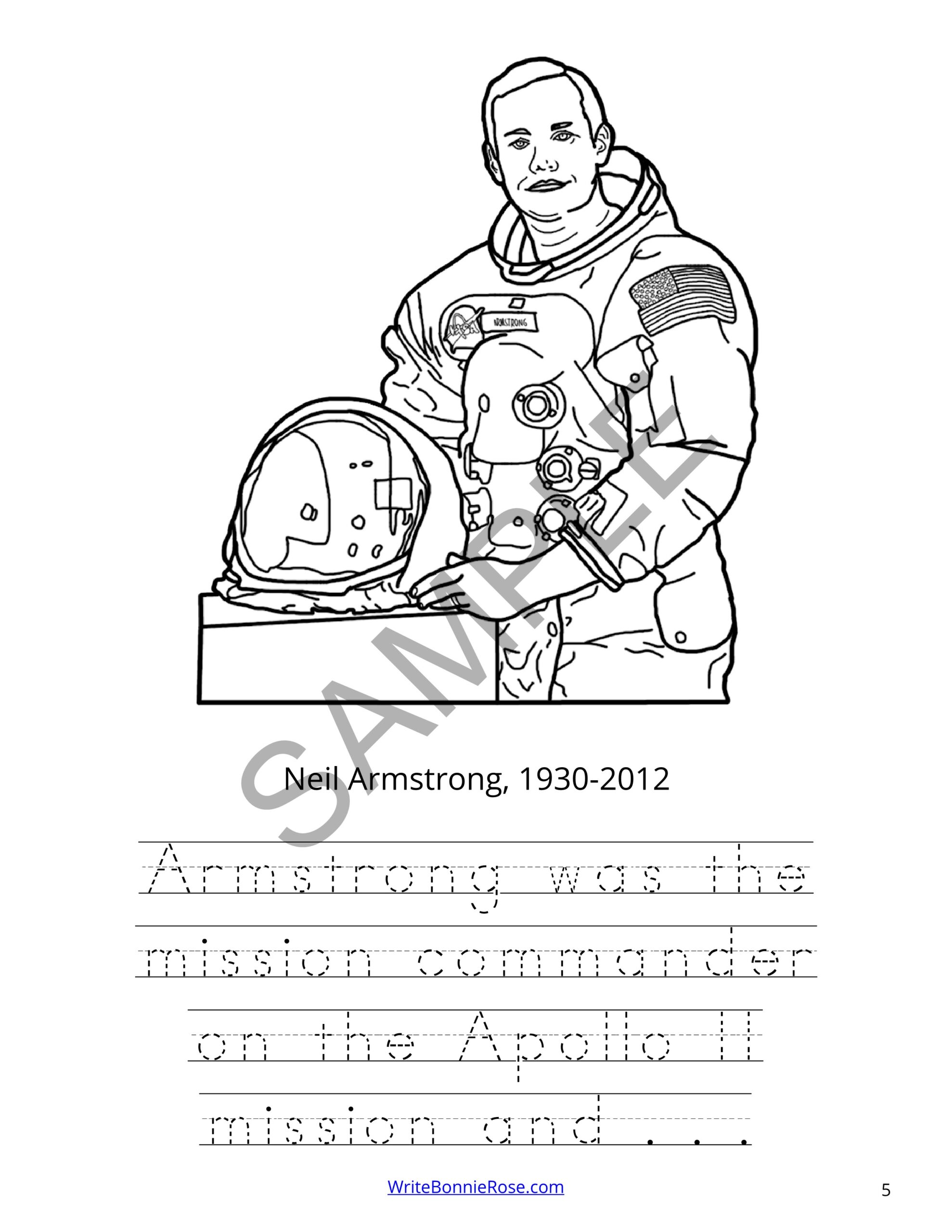 Famous Americans of the 1960s Coloring Book-Level B | Made By Teachers