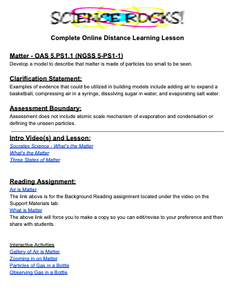 Complete Online Distance Learning Physical Science Bundle 5th Grade ...
