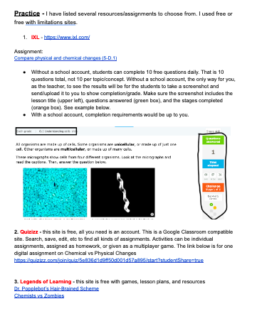 Complete Online Distance Learning Physical Science Bundle 5th Grade ...
