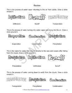The Cycle of Water & Types of Clouds-Learning About Science, Level 2 ...