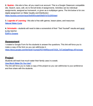 Complete Online Distance Learning Earth's Water 5.ESS2.2, 5-ESS2-2 ...