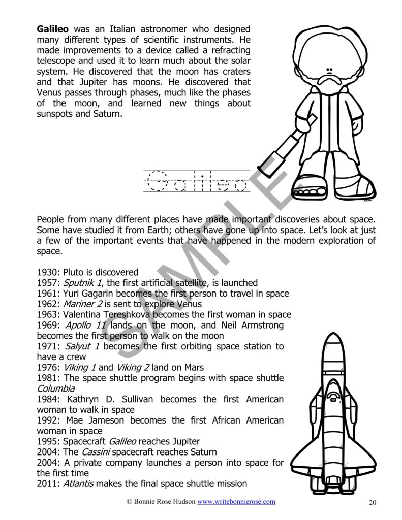 The Solar System: Planets, Earth's Moon & Constellations-Learning About ...