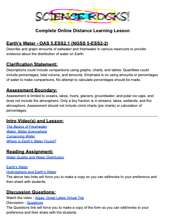 Complete Online Distance Learning Earth Science Bundle 5th Grade | Made ...