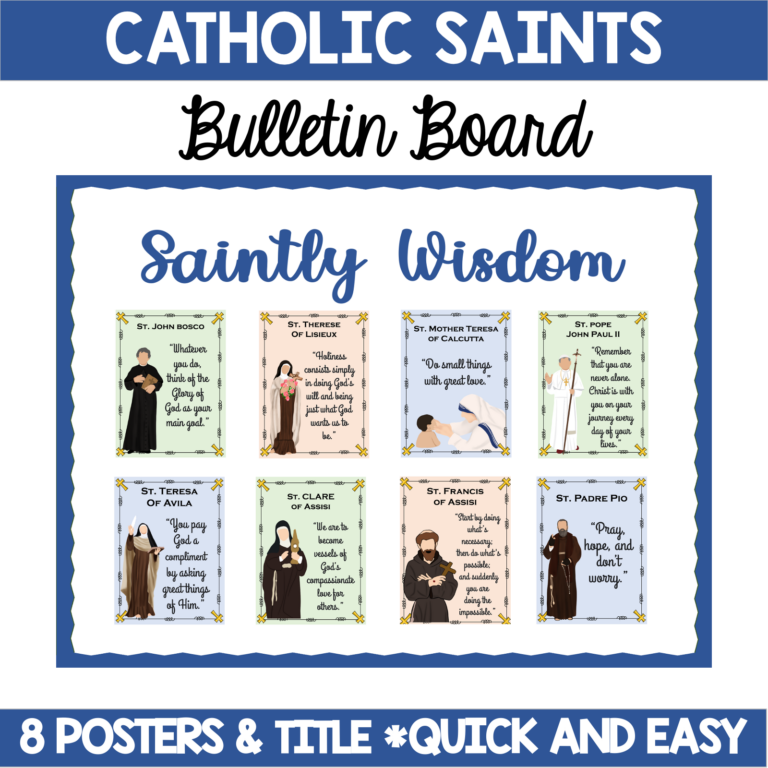 Catholic Bulletin Board: Saints Posters - Made By Teachers