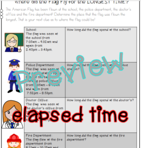 Memorial Day Reading Comprehension & Math Tasks to find the American ...