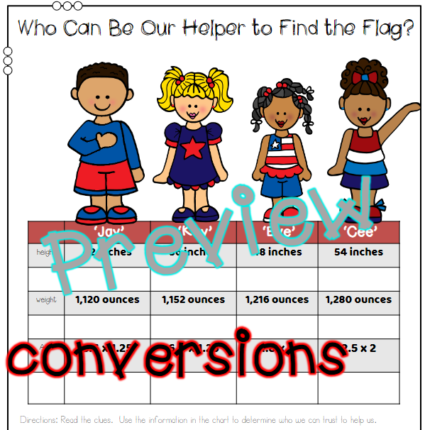 Memorial Day Reading Comprehension & Math Tasks to find the American ...