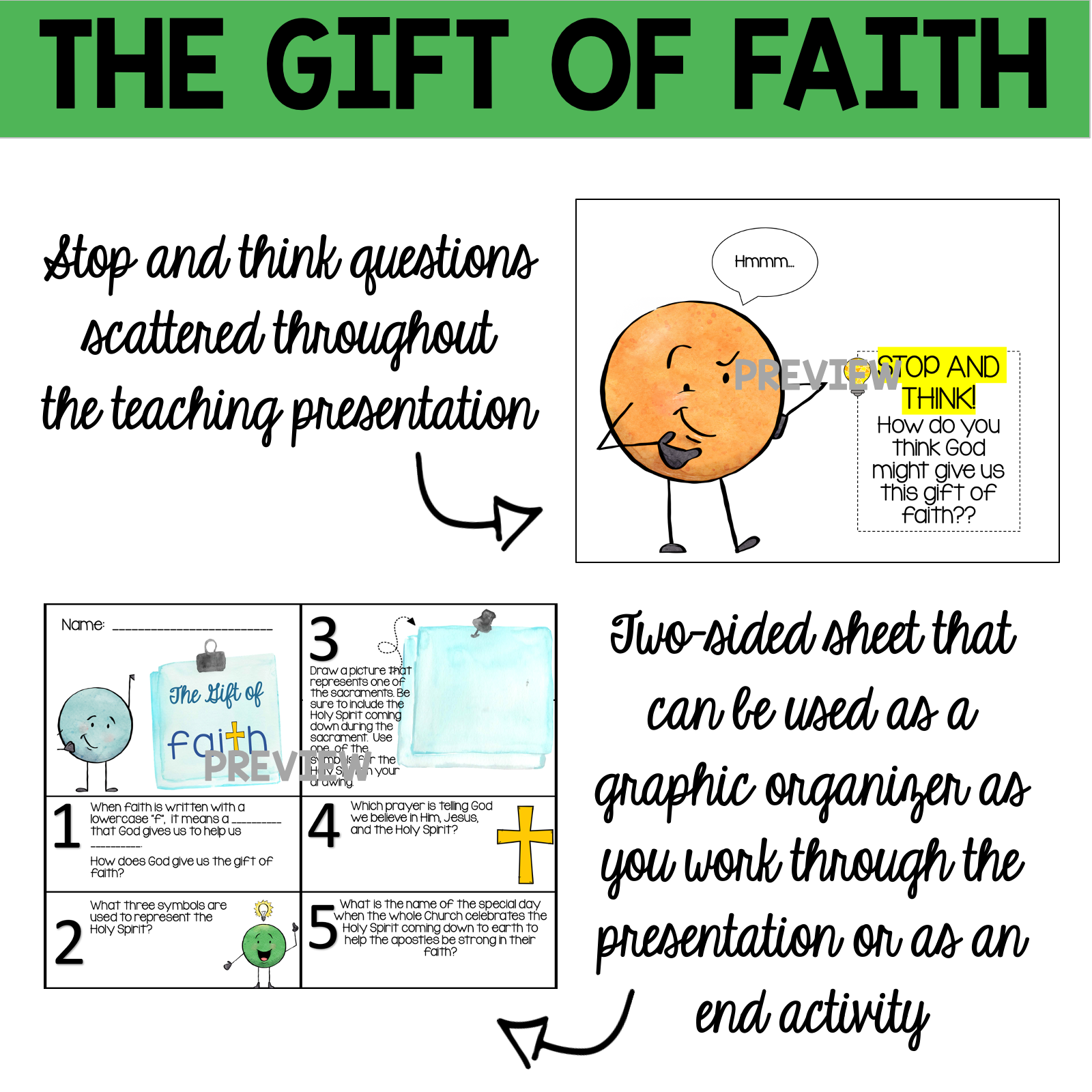 Catholic: Gift of Faith Back to School Unit | Made By Teachers