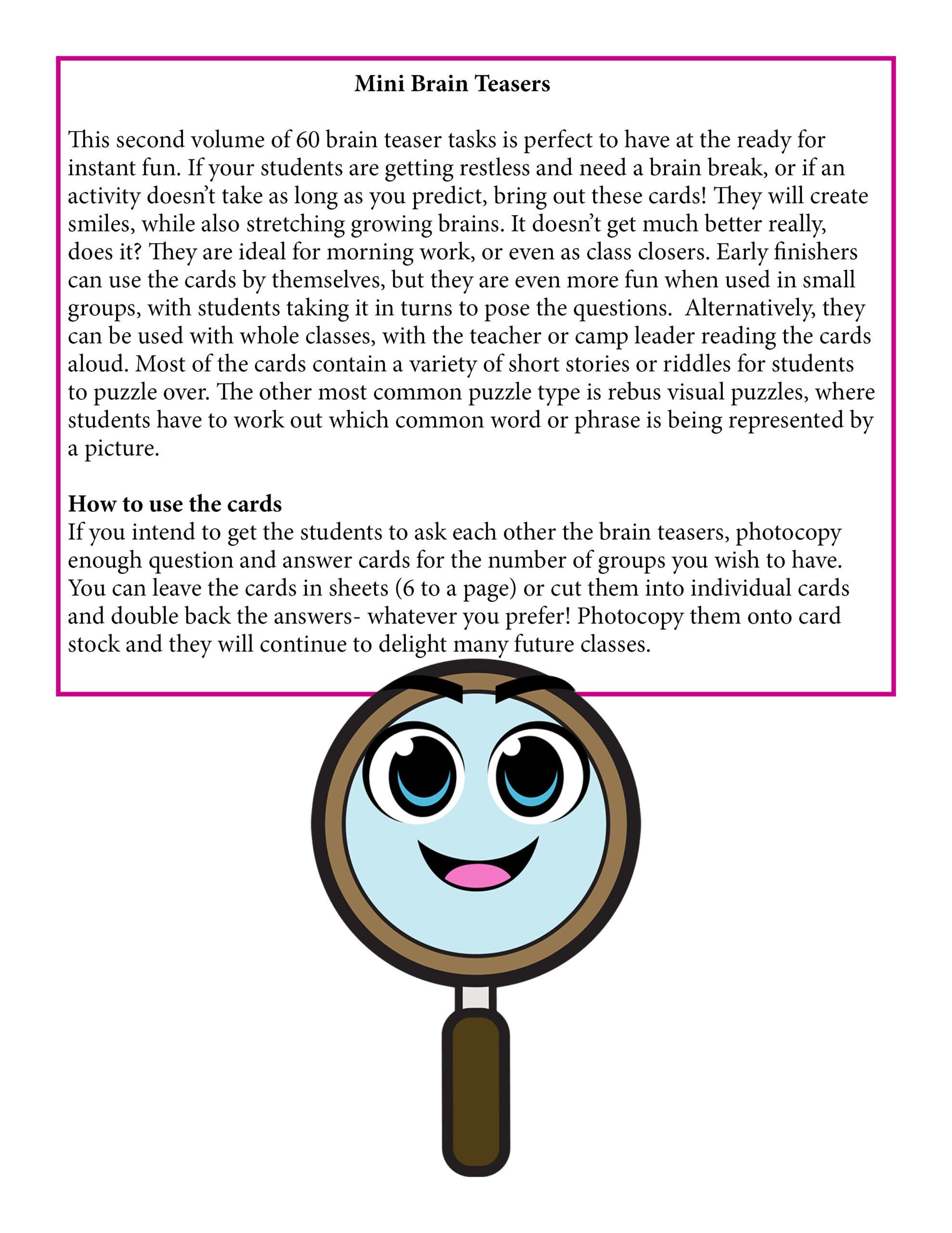 60 ELA BRAIN TEASER MINI MYSTERIES AND LOGIC PUZZLES: Critical Thinking ...