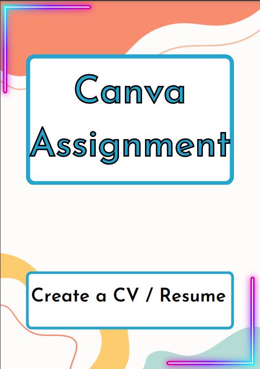 Canva - Create a Resume / CV Assignment for Students | Made By Teachers
