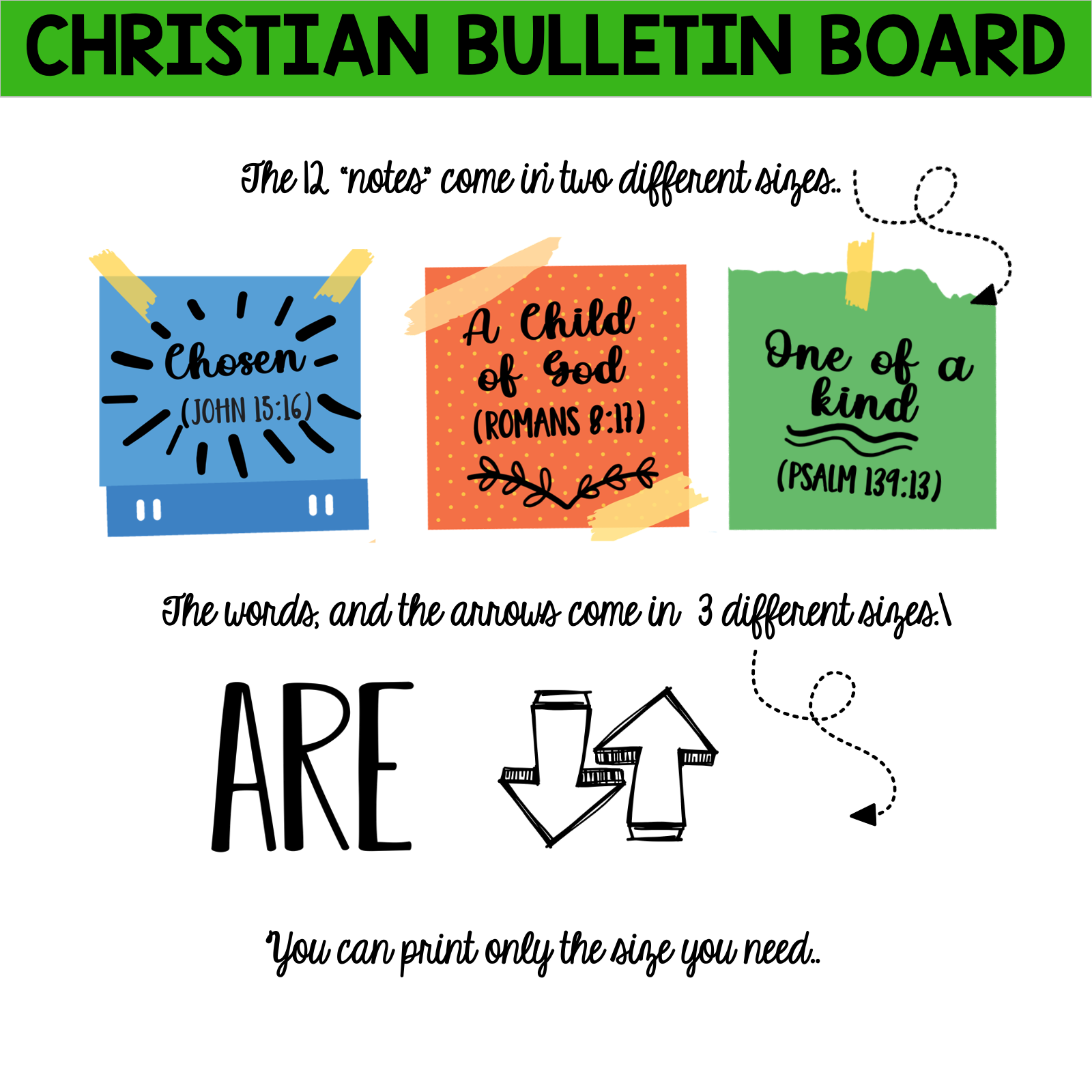 Christian Bulletin Board: You are who God says you are | Made By Teachers