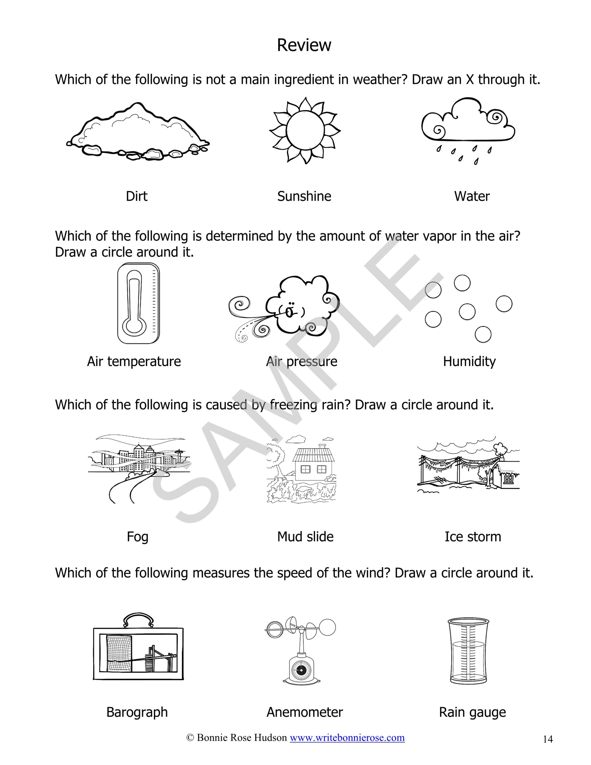 Forecasting and Understanding the Weather-Learning About Science, Level 3 Cursive Version | Made ...