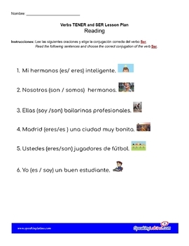 Verbs TENER and SER Lesson Plan for Spanish 1 | Made By Teachers