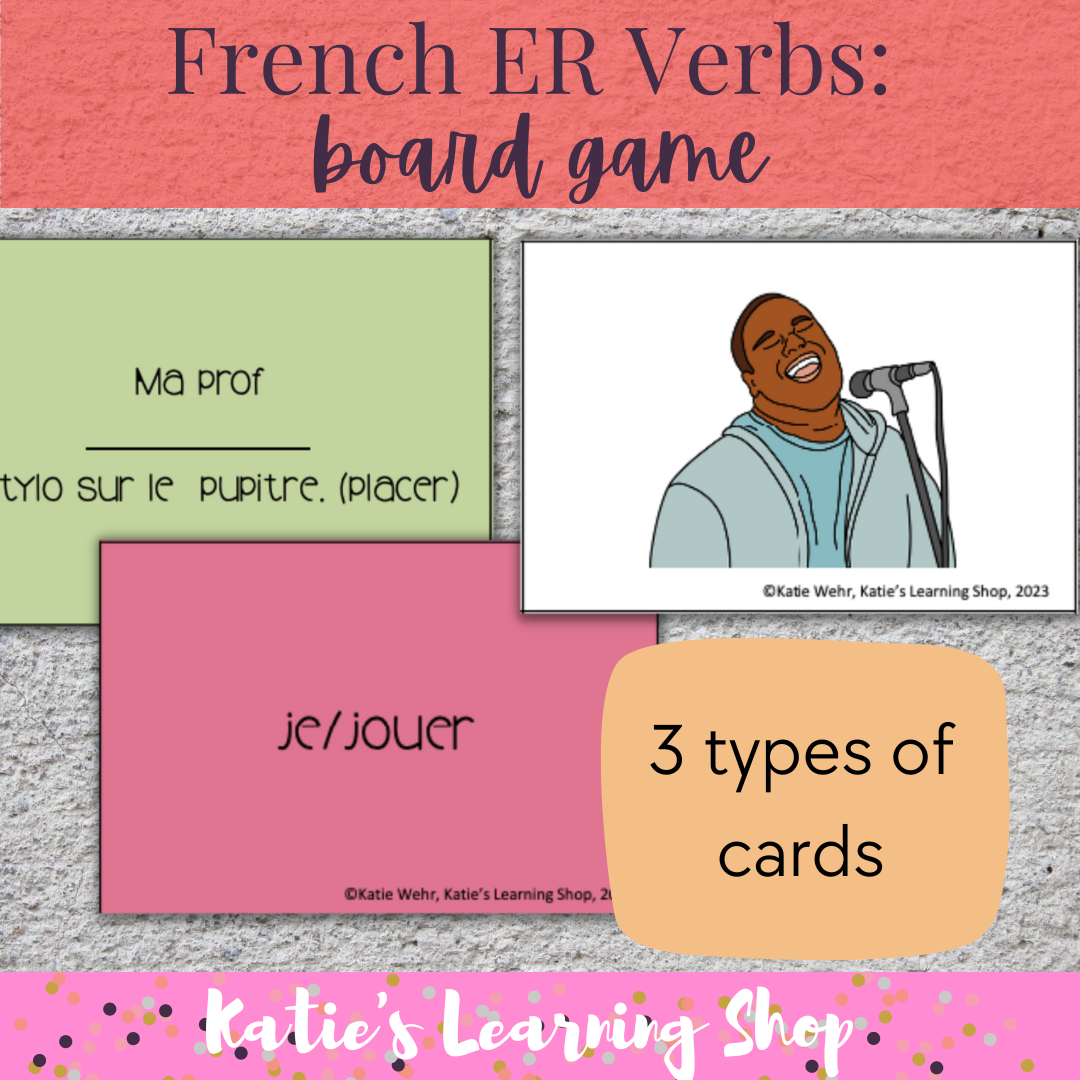 French ER Verbs Board Game | Made By Teachers
