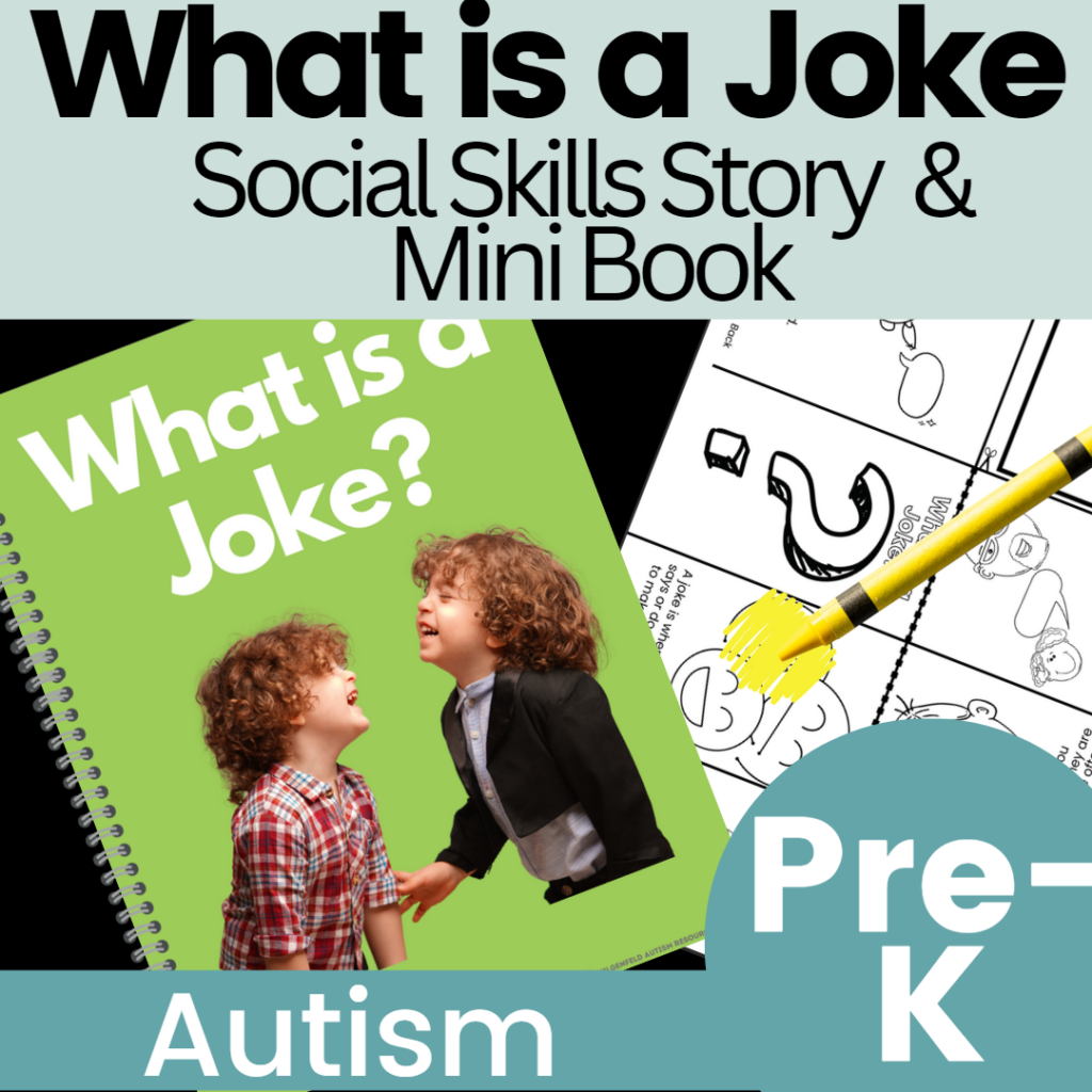 "What is a Joke" Social Skills Story & Mini Book Ideal for PreK Autism ...