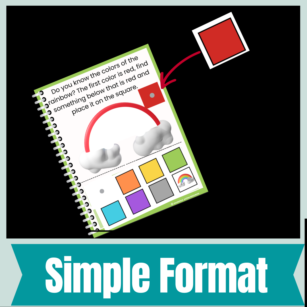 Matching Colors Rainbow Adapted Book Aligned with ABBLS-R B16 | Made By ...