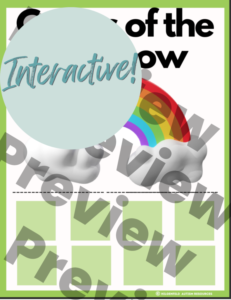 Matching Colors Rainbow Adapted Book Aligned with ABBLS-R B16 | Made By ...