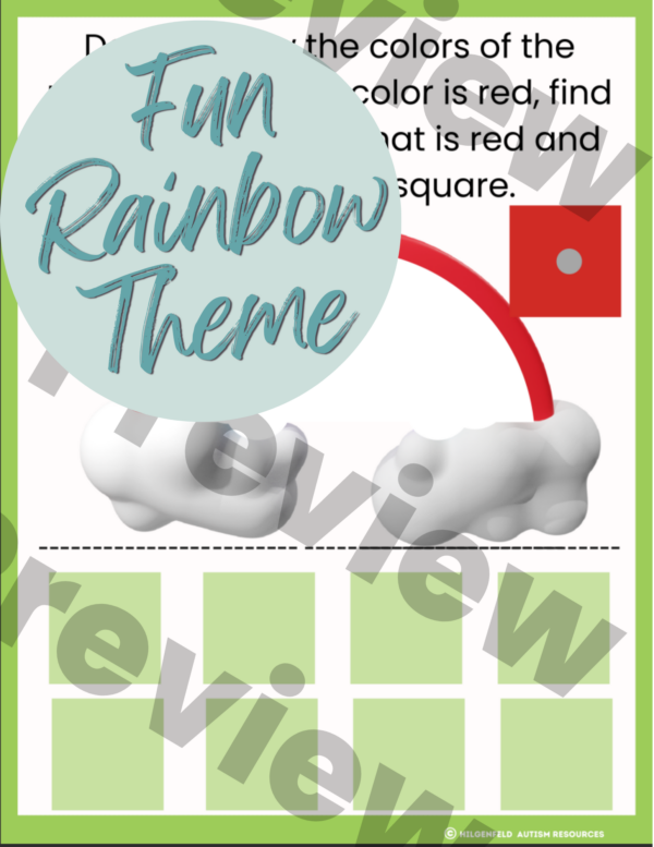 Matching Colors Rainbow Adapted Book Aligned with ABBLS-R B16 | Made By ...