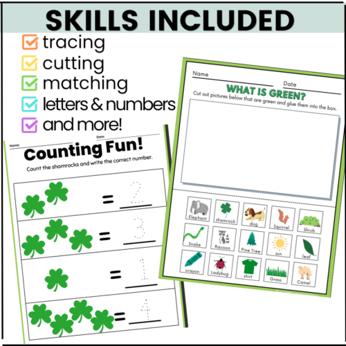 March & St. Patrick's Day Early Learner Worksheets | Made By Teachers