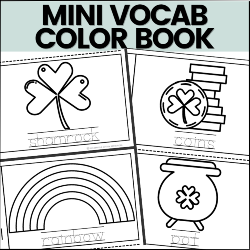 March St Patrick's Day Vocabulary Cards, Traceable Print Cards, & Mini ...