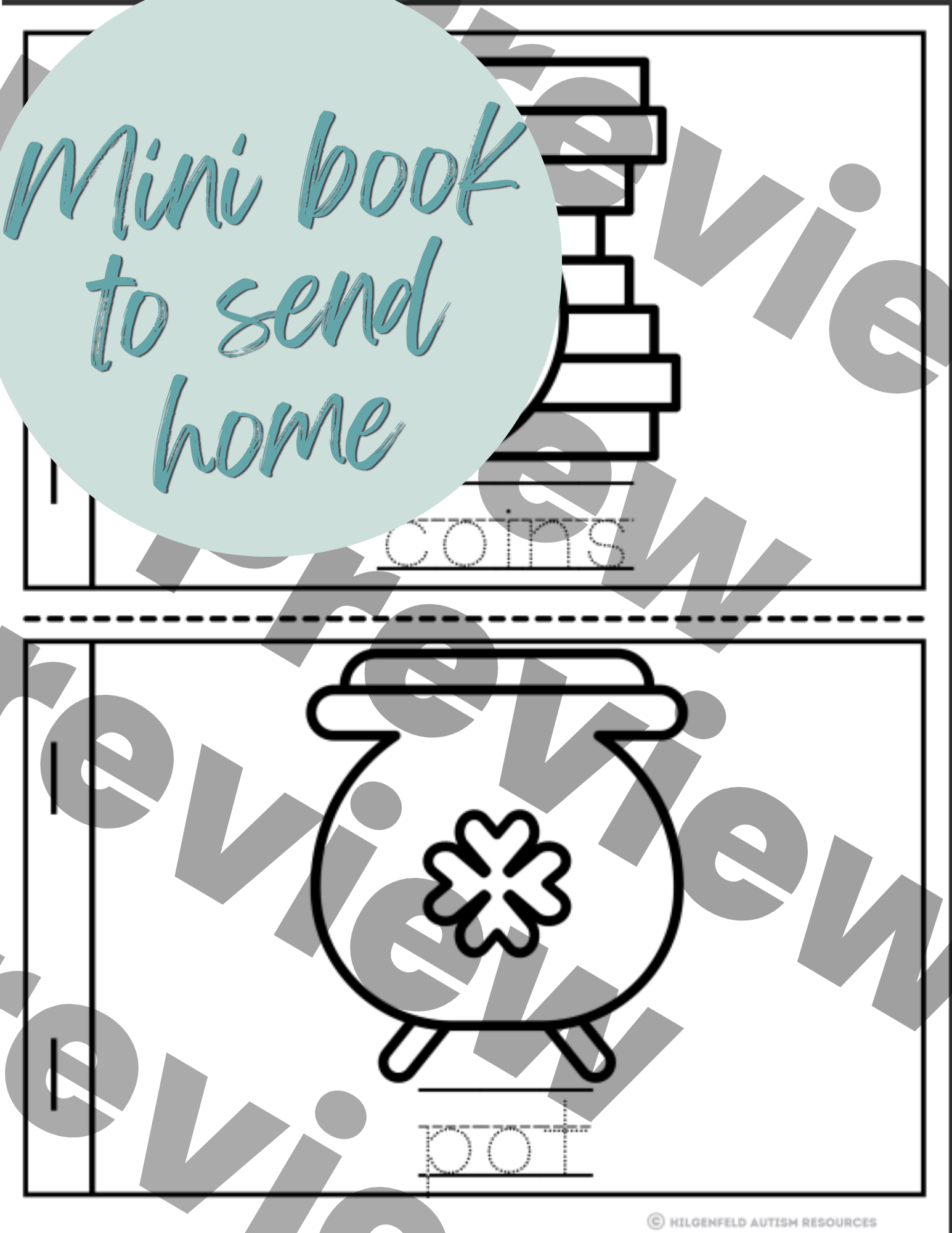 March St Patrick's Day Vocabulary Cards, Traceable Print Cards, & Mini ...