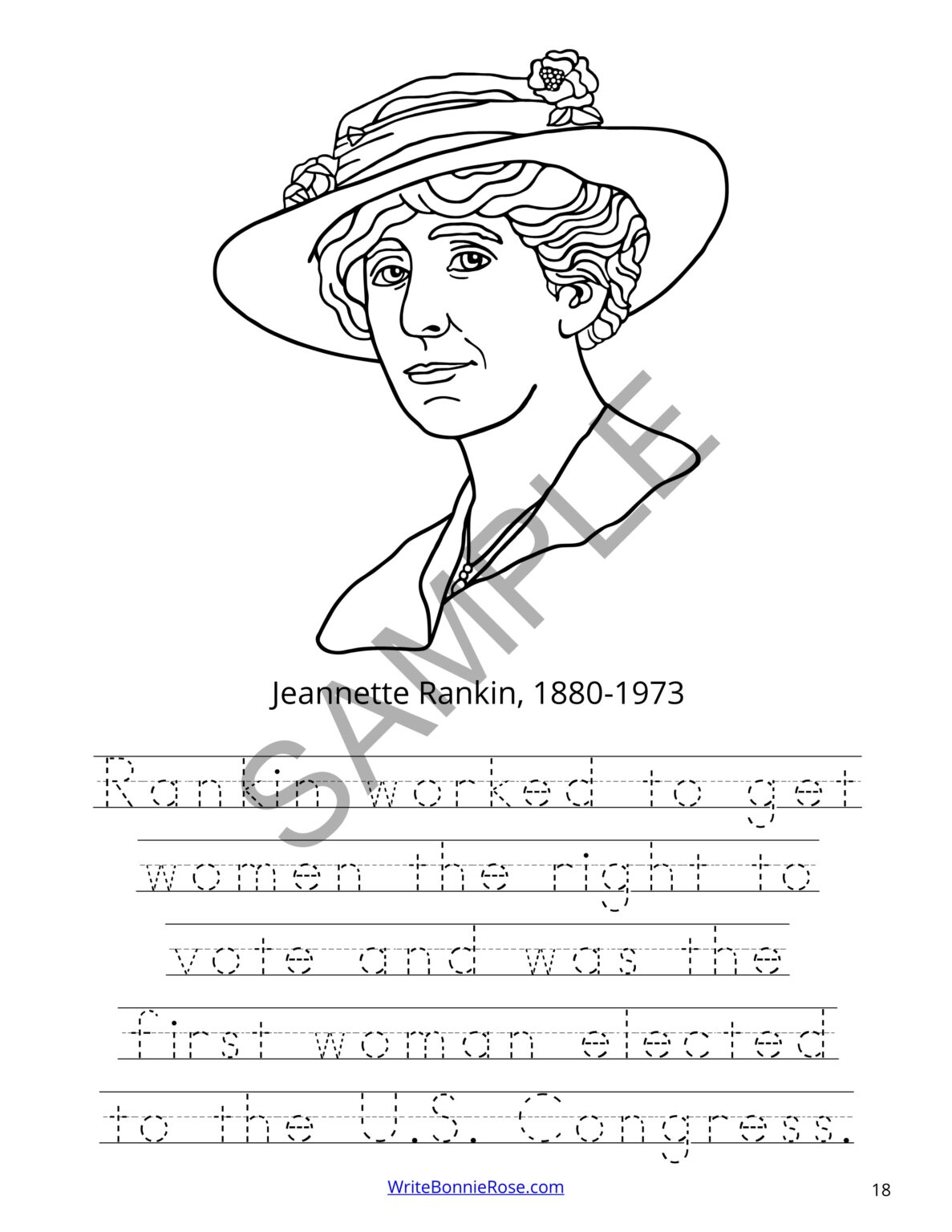 Famous Americans of the 1920s Coloring Book Level B | Made By Teachers