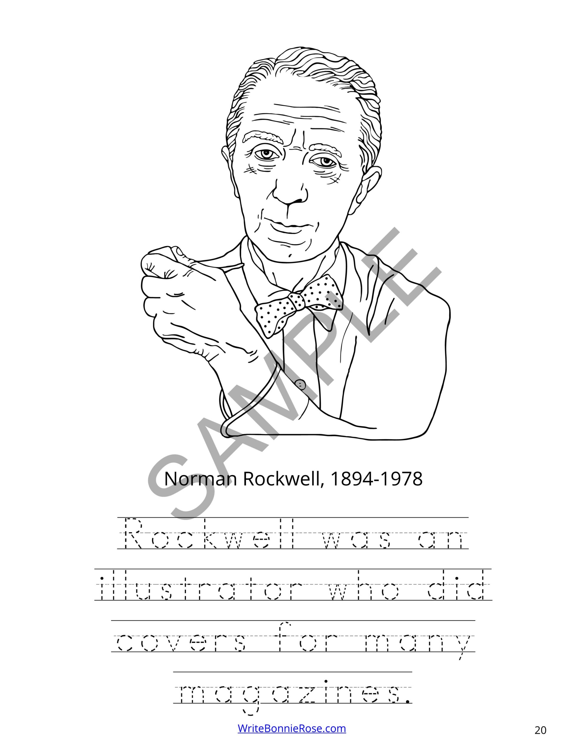 Famous Americans of the 1920s Coloring Book Level B | Made By Teachers