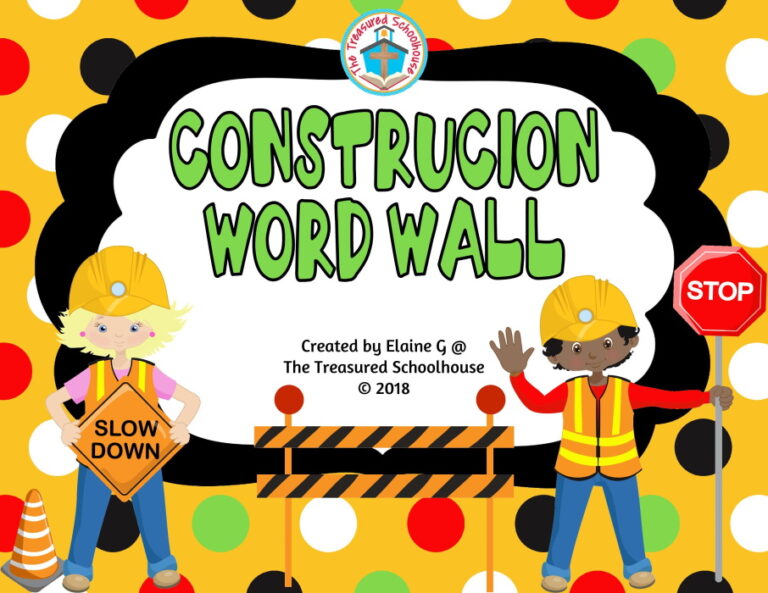 Construction Word Wall | Made By Teachers
