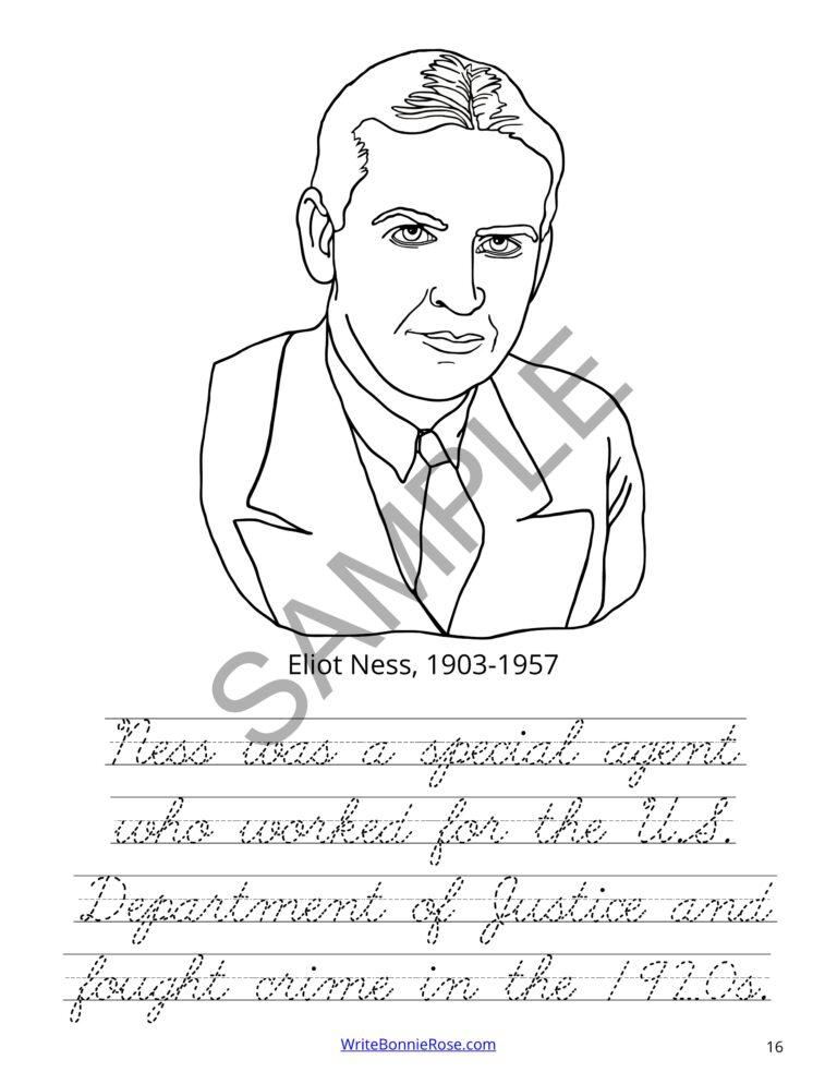 Famous Americans of the 1920s Coloring Book Level C | Made By Teachers