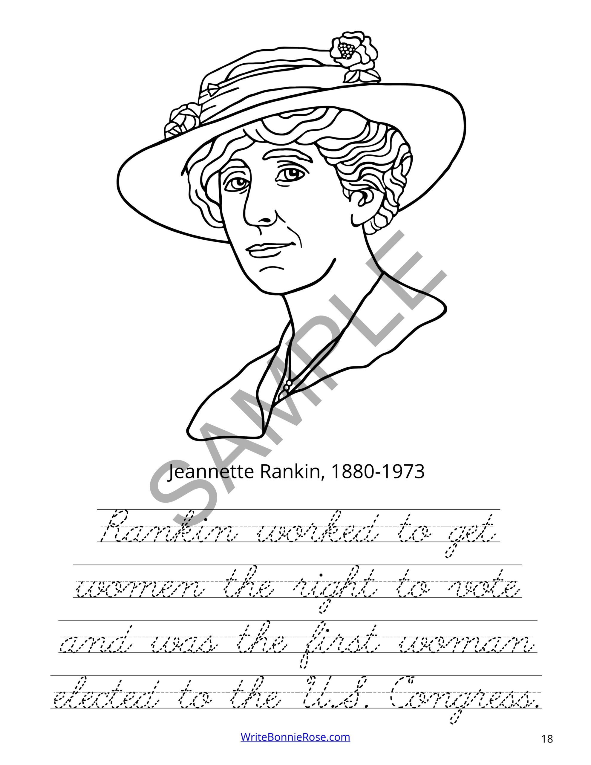 Famous Americans of the 1920s Coloring Book Level C | Made By Teachers