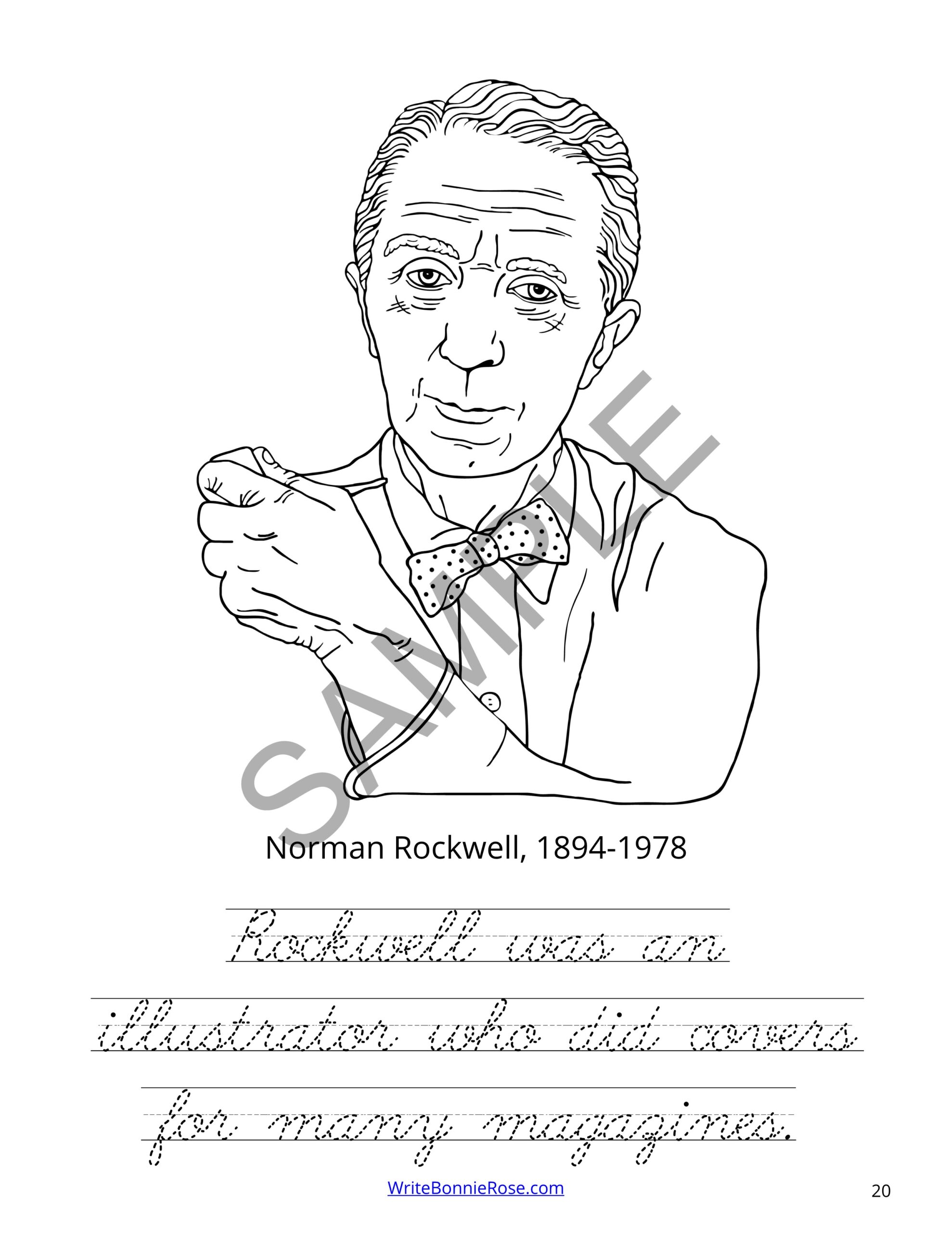 Famous Americans of the 1920s Coloring Book Level C | Made By Teachers