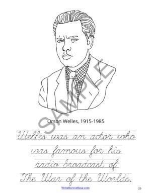 Famous Americans of the 1930s Coloring Book Level C | Made By Teachers